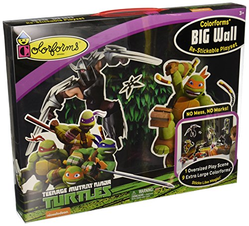 Colorforms Brand Teenage Mutant Ninja Turtles Big Wall Playset | Lucky ...
